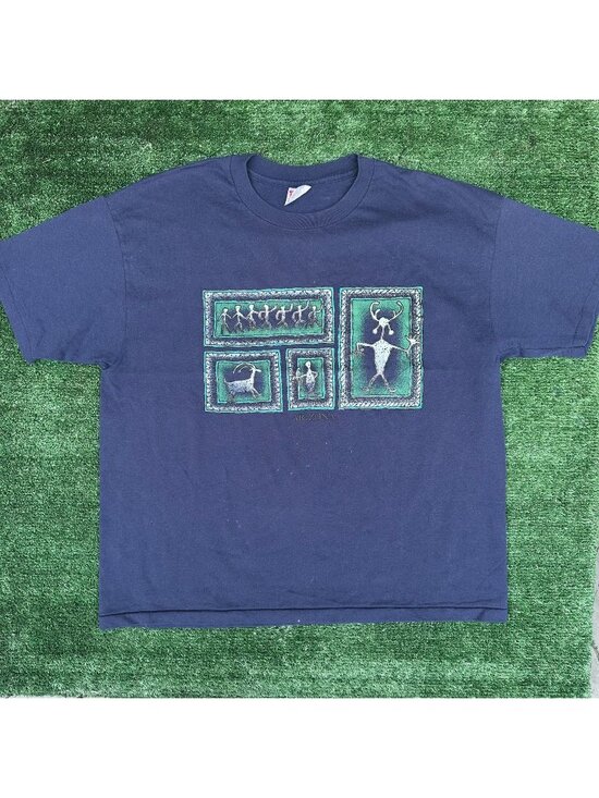 Hanes | Shirts | Vintage 9s Arizona Petroglyph Tshirt Navy Xl Single ...